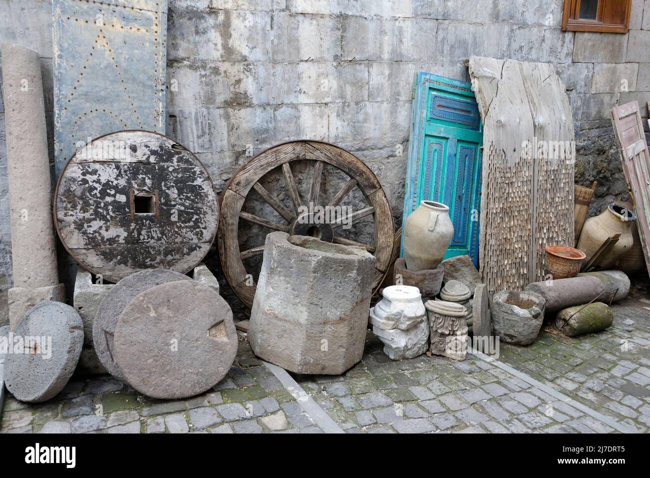 The Ottoman street with traditional buildings in Kayseri Talas attracts ...