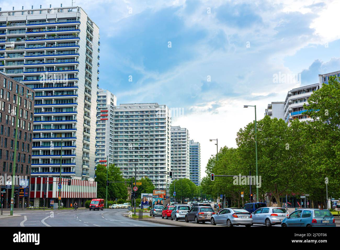 Urban summer landscape of Berlin city. Modern Europe. Berlin, Germany ...