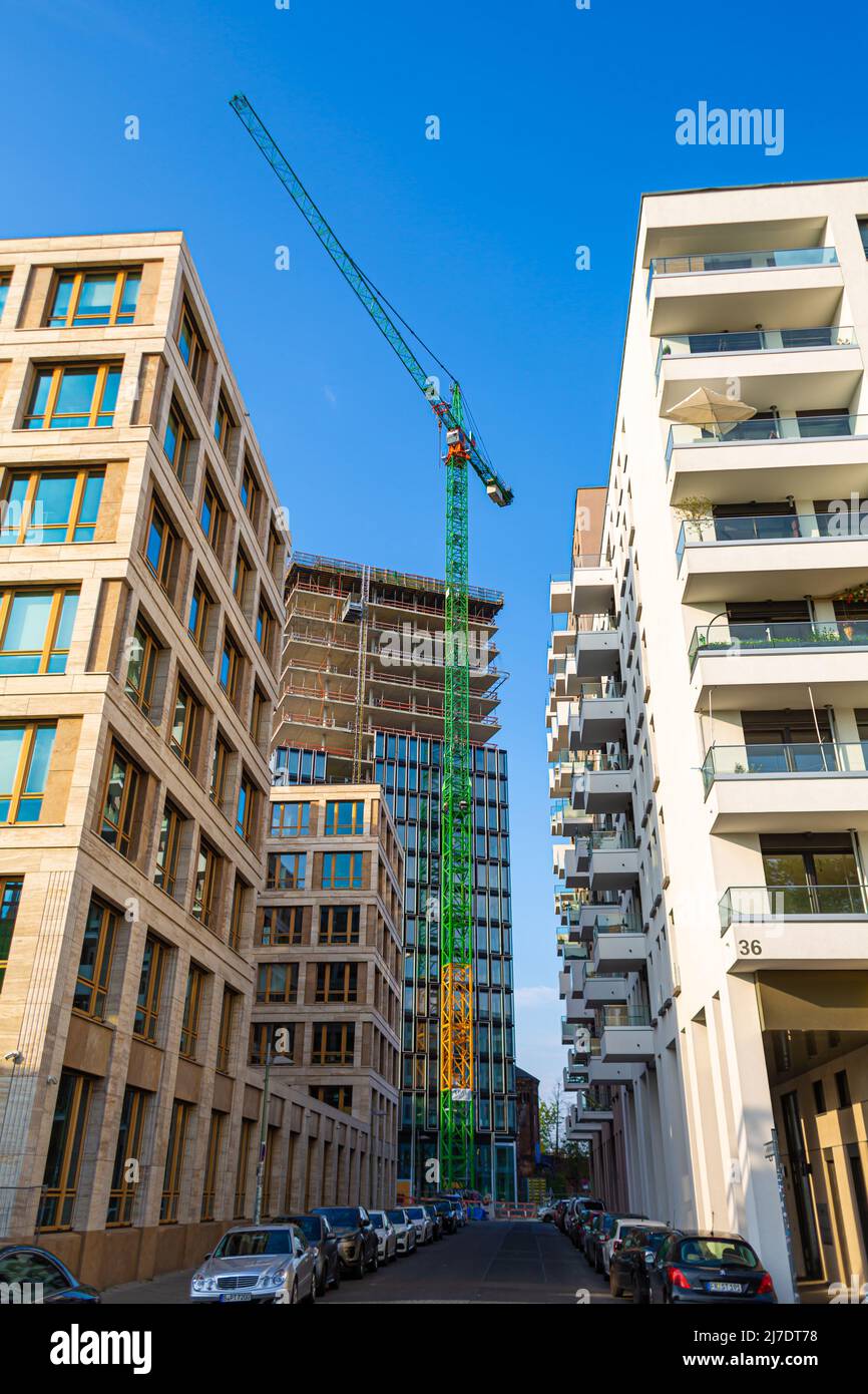 Construction of a new office building in a prestigious area Stock Photo ...