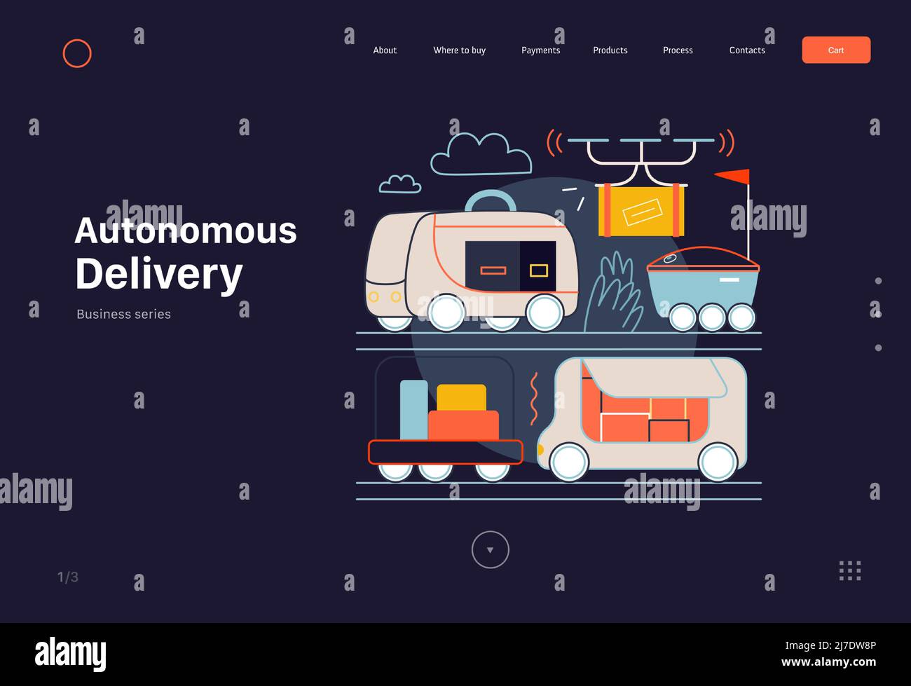 Last mile delivery vector vectors hi-res stock photography and images ...