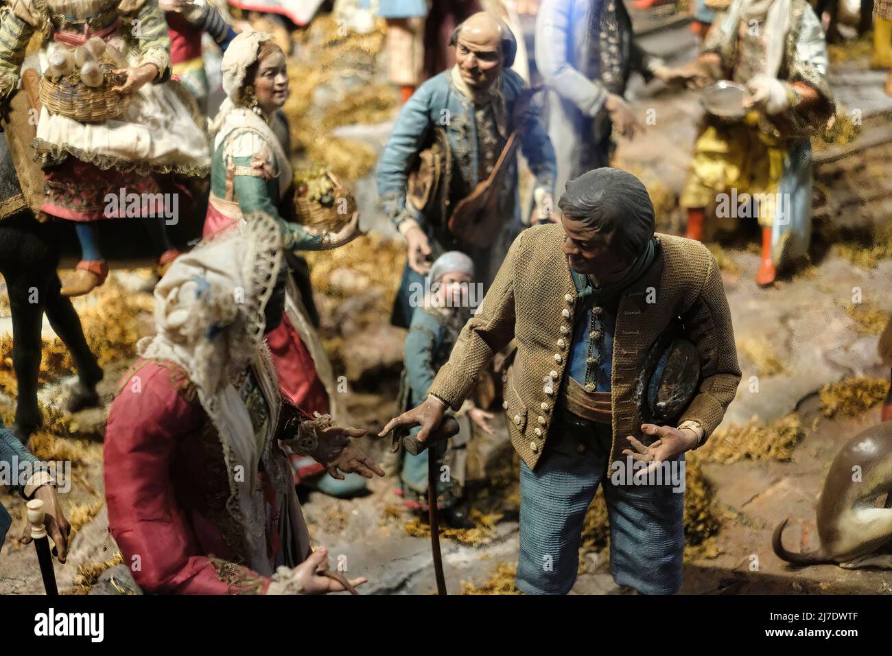 The crib of the Royal Palace of Caserta is a precious Neapolitan crib ...