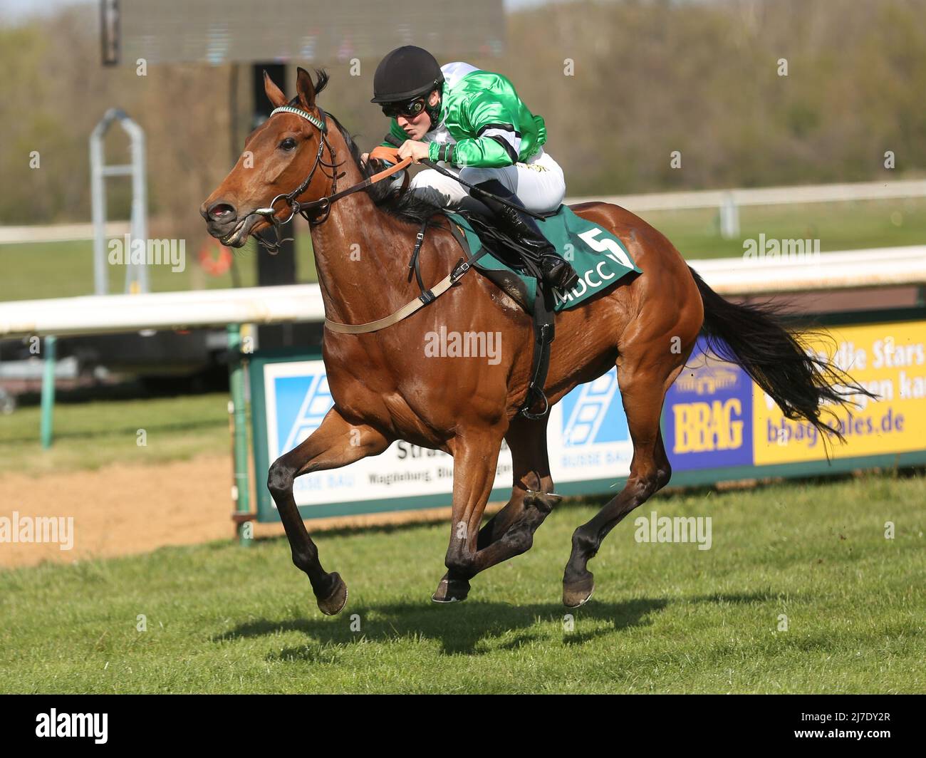 Rider Michal Abik On Moewe On April 23, 2022 Race Day At Magdeburg ...