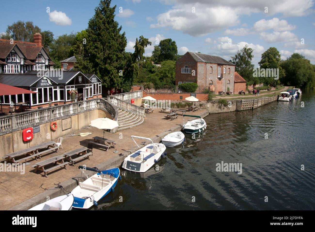Wallingford on Thames from the bridge, Oxfordshire Stock Photo - Alamy