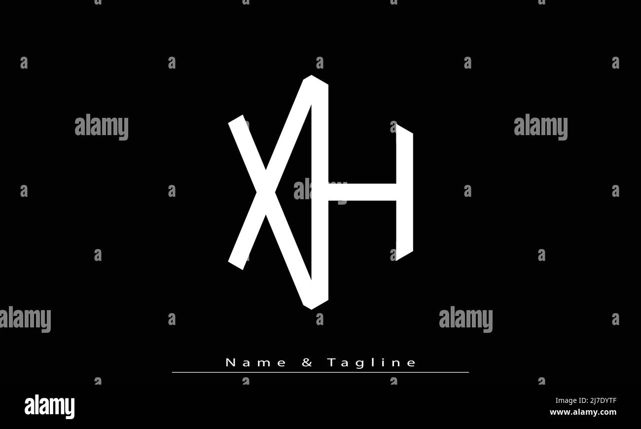 Letter xh logo hi-res stock photography and images - Alamy