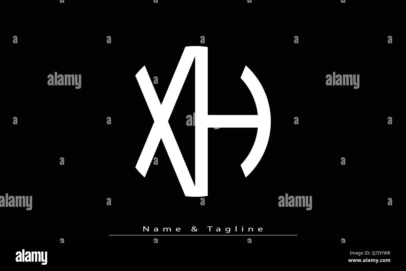 Letter xh logo hi-res stock photography and images - Alamy