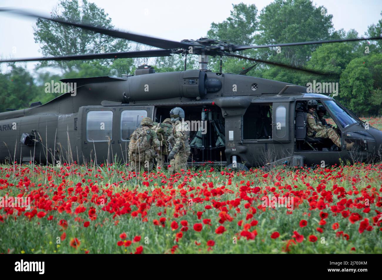 Soldiers assigned to the British 16th Air Assault Brigade Combat Team ...