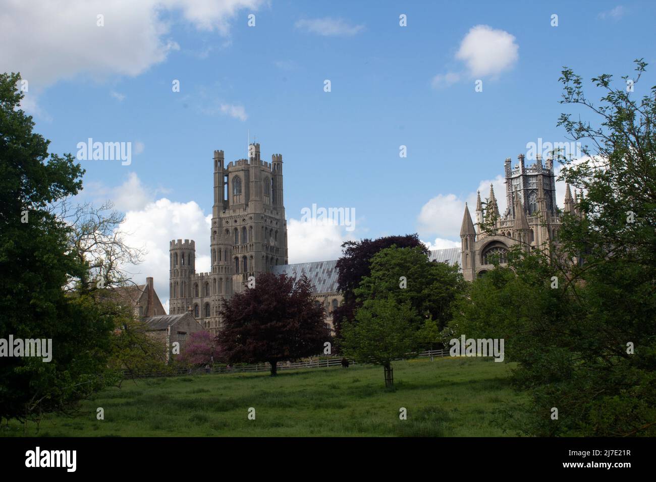 Ely Cathedral Romanesque and Gothic architecture Cambridgeshire UK ...
