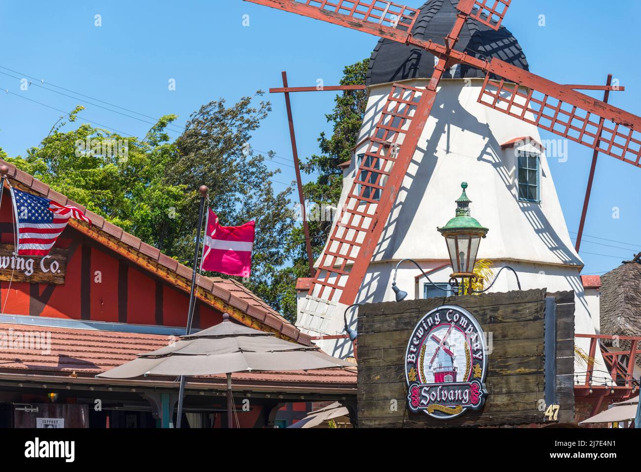 Solvang california flag hi-res stock photography and images - Alamy