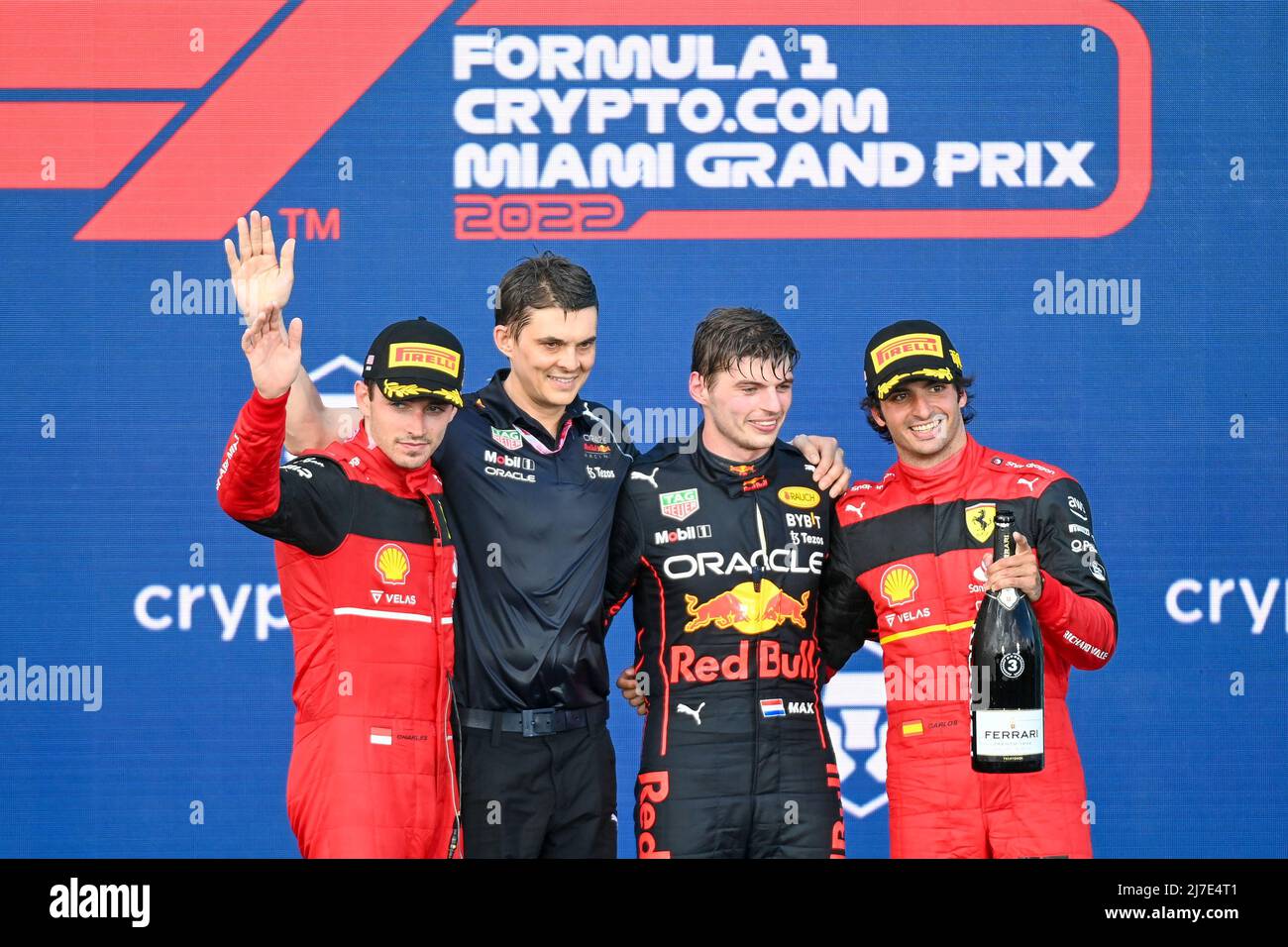 8th May 2022; Miami, Florida, USA; Scuderia Ferrari driver Charles ...