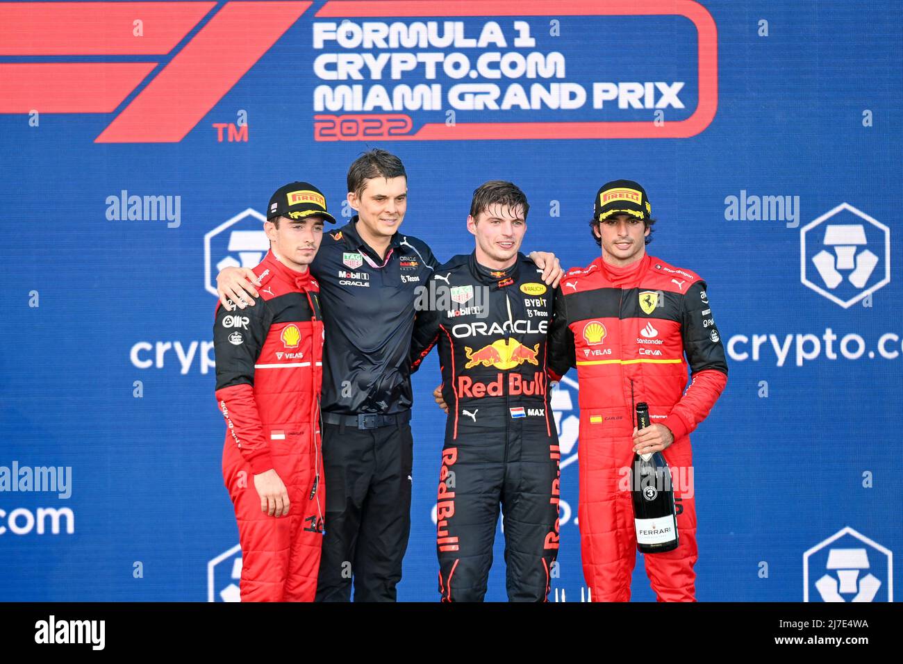 8th May 2022; Miami, Florida, USA; Scuderia Ferrari driver Charles ...
