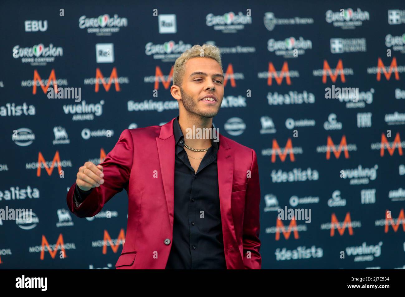 Malik Harris (Rockstar) Germany during the Turquoise carpet opening ...