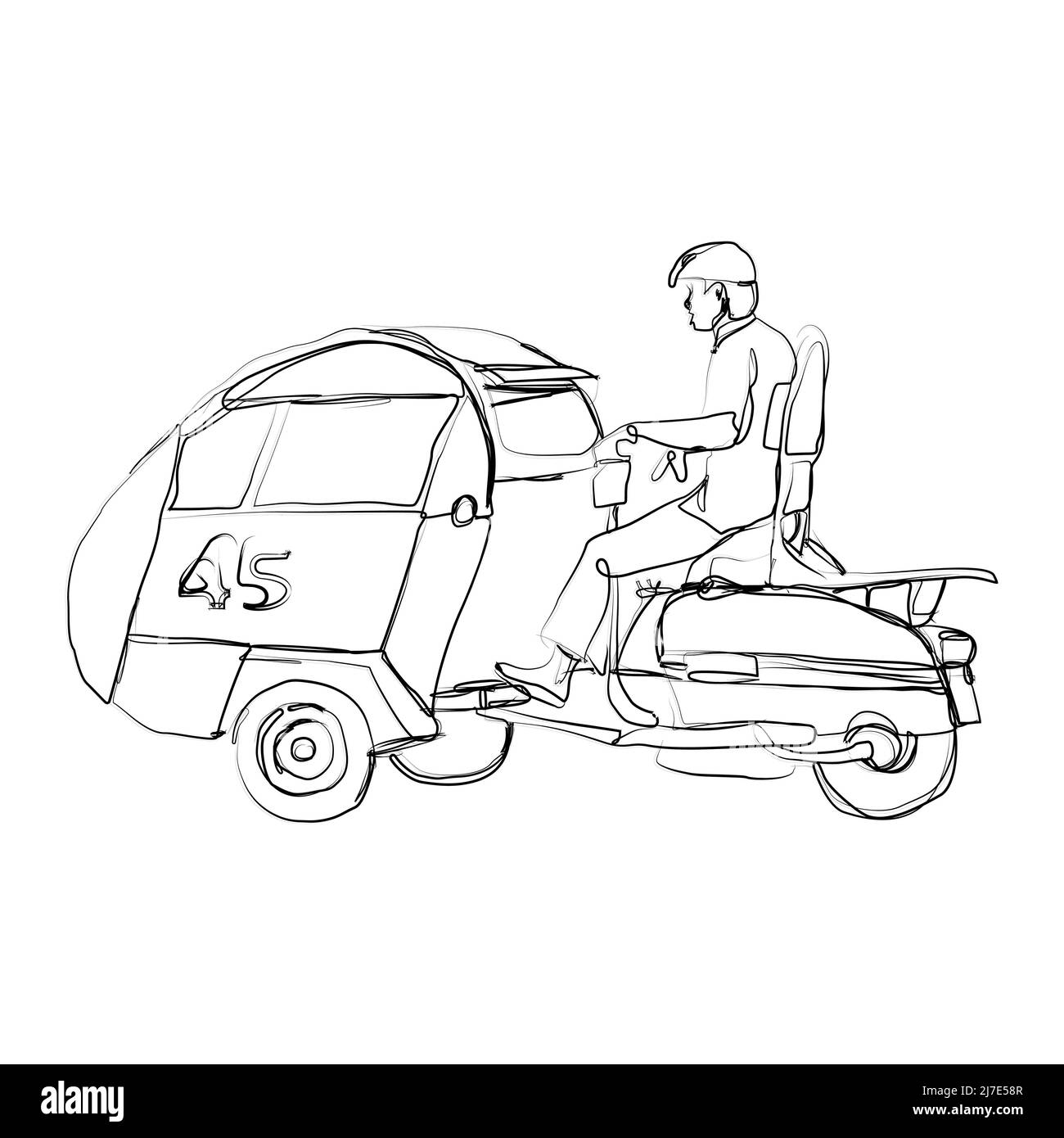 Helicak is the old city of Jakarta public transportation. (The three ...