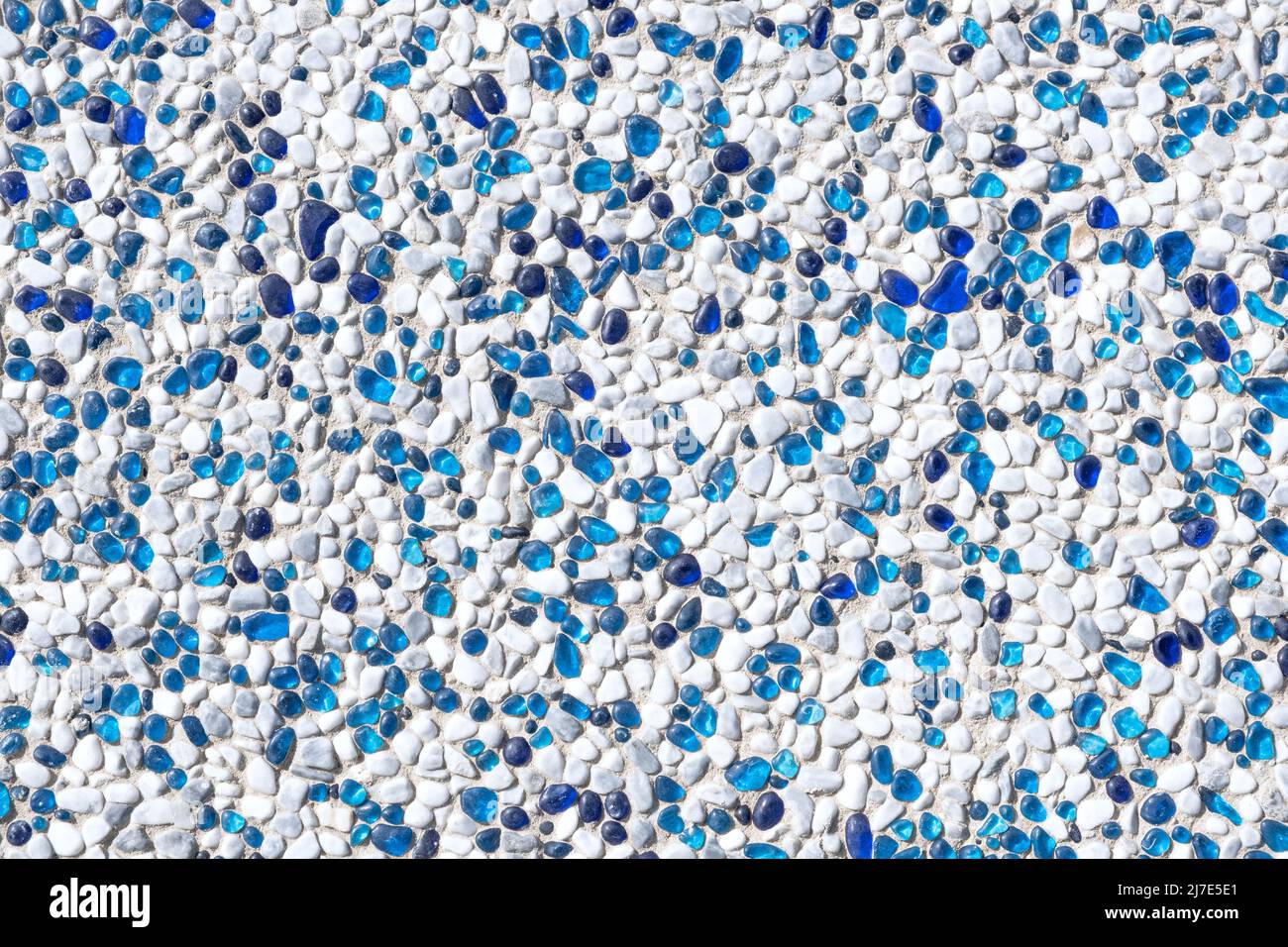 Texture of blue natural small mineral rock stones gemstone particles ...