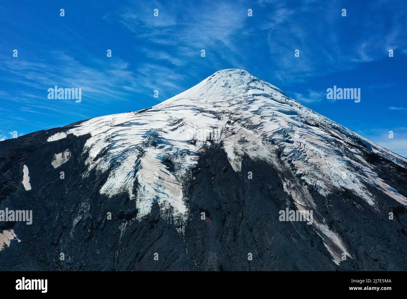 Osorno Volcano in Chile from above Stock Photo - Alamy