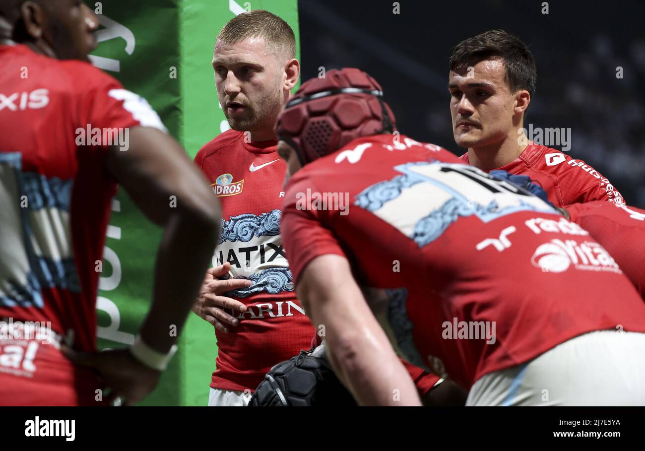 Paris, France - 08/05/2022, Finn Russell, Max Spring of Racing 92 ...