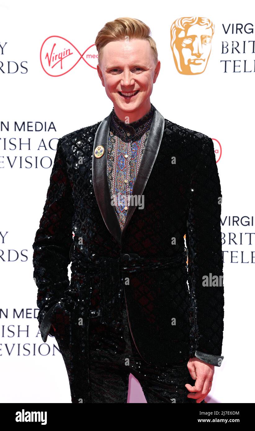 May 8th, 2022, London, UK. Owain Wyn Evans attending the Virgin Media ...