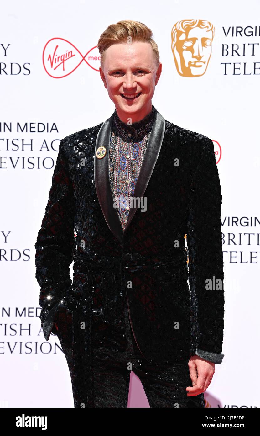 May 8th, 2022, London, UK. Owain Wyn Evans attending the Virgin Media ...