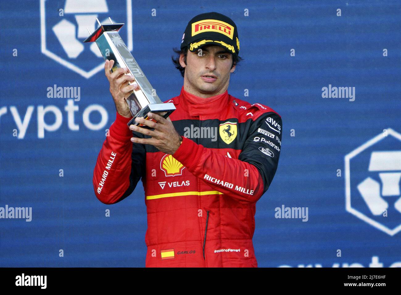 Ferrari on podium hi-res stock photography and images - Alamy