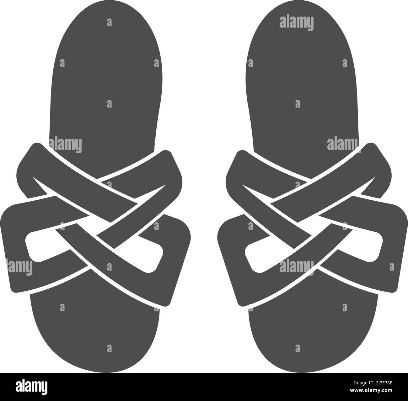 Slippers icon logo design illustration template vector Stock Vector ...