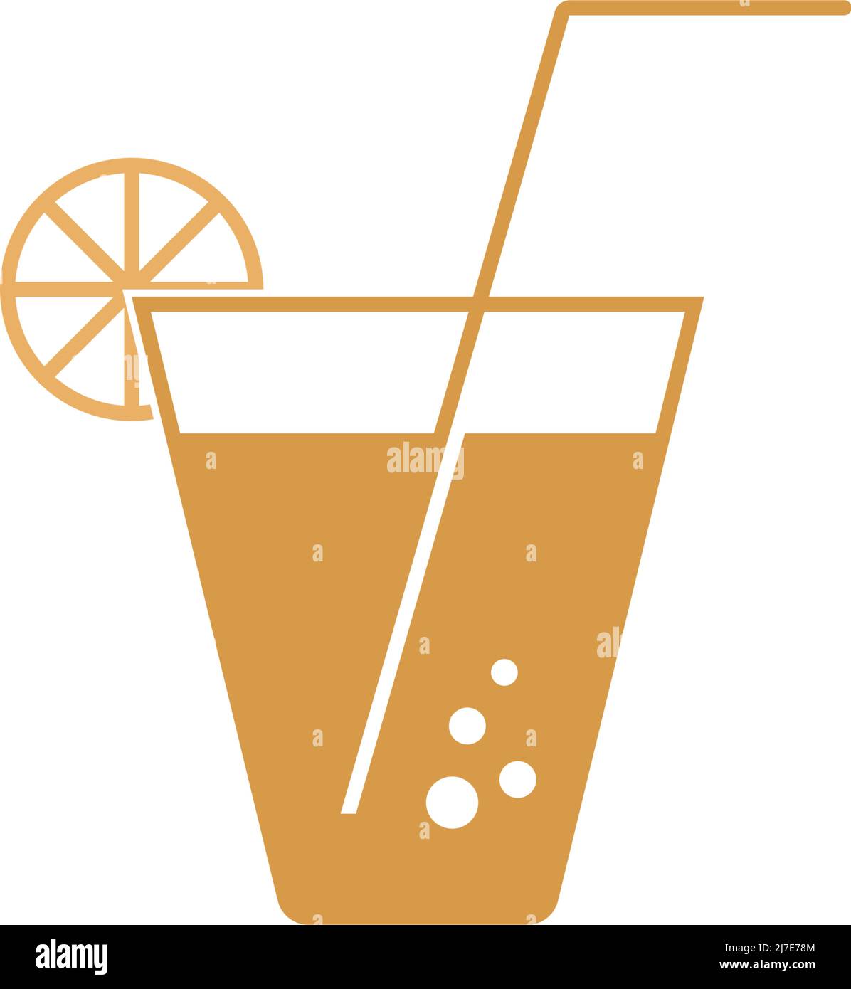 Summer drink icon logo design illustration template vector Stock Vector ...
