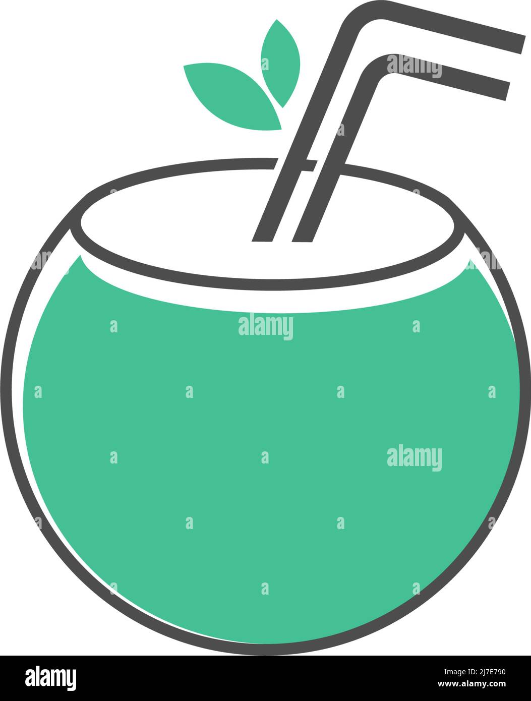 Summer drink icon logo design illustration template vector Stock Vector ...