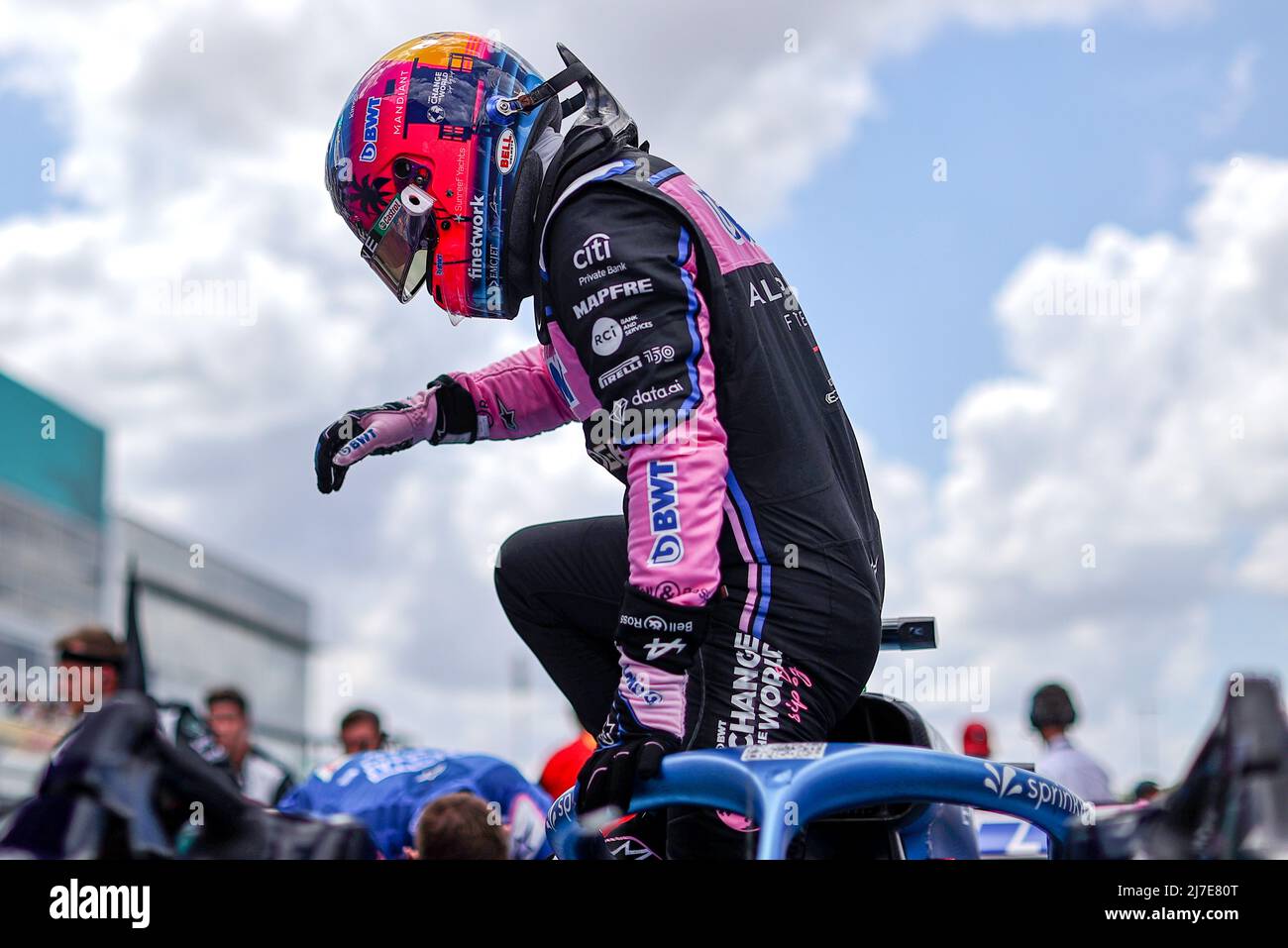 Miami, Florida, 08/05/2022, Fernando Alonso (ESP) Alpine F1 Team A522 ...