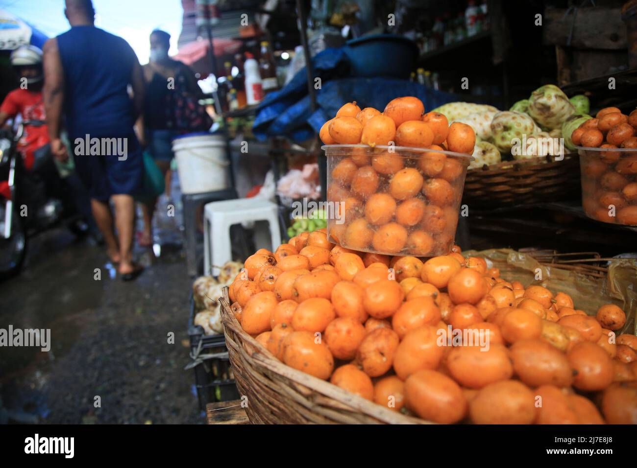 salvador, bahia, brazil - april 30, 2022: caja fruit for sale at the ...
