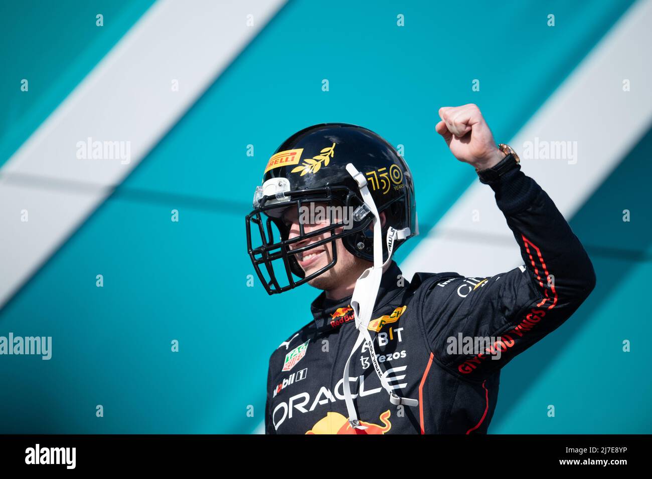 Miami Grand Prix, Sunday 8th May 2022. Race winner Max Verstappen (NLD ...
