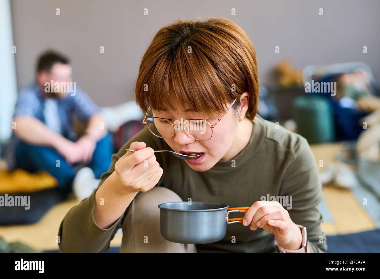 In front of pan hi-res stock photography and images - Alamy