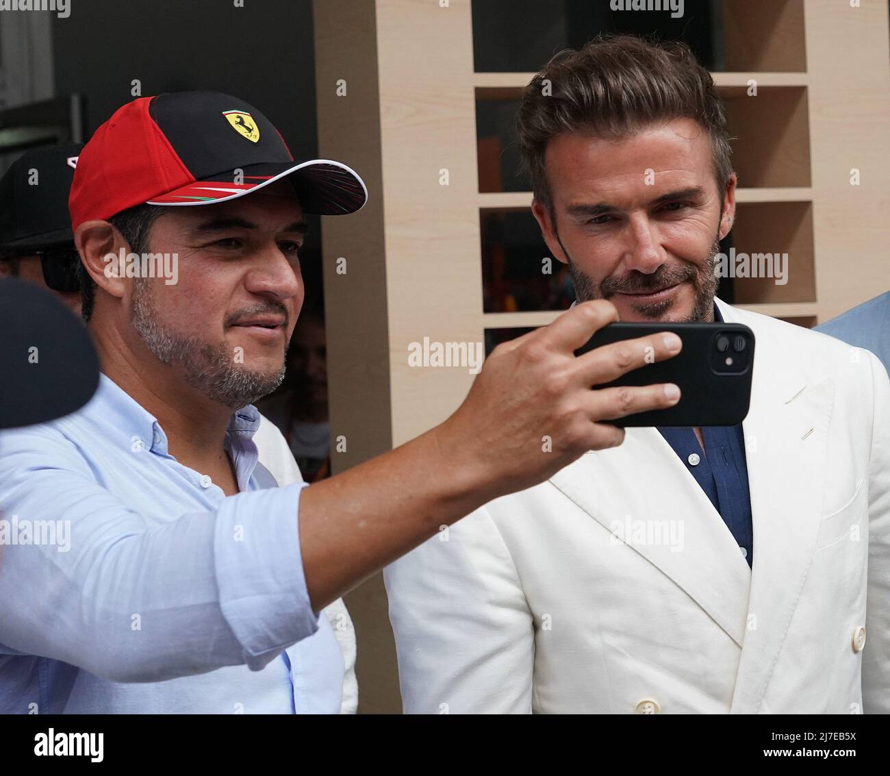 David beckham with fan hi-res stock photography and images - Alamy