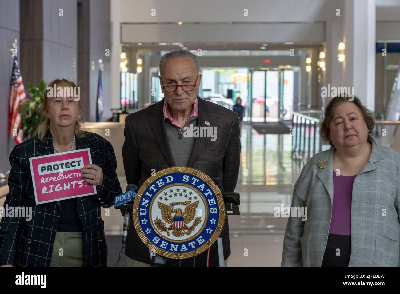 New York - 08 May 2022, Senate Majority Leader, Chuck Schumer (D-NY ...