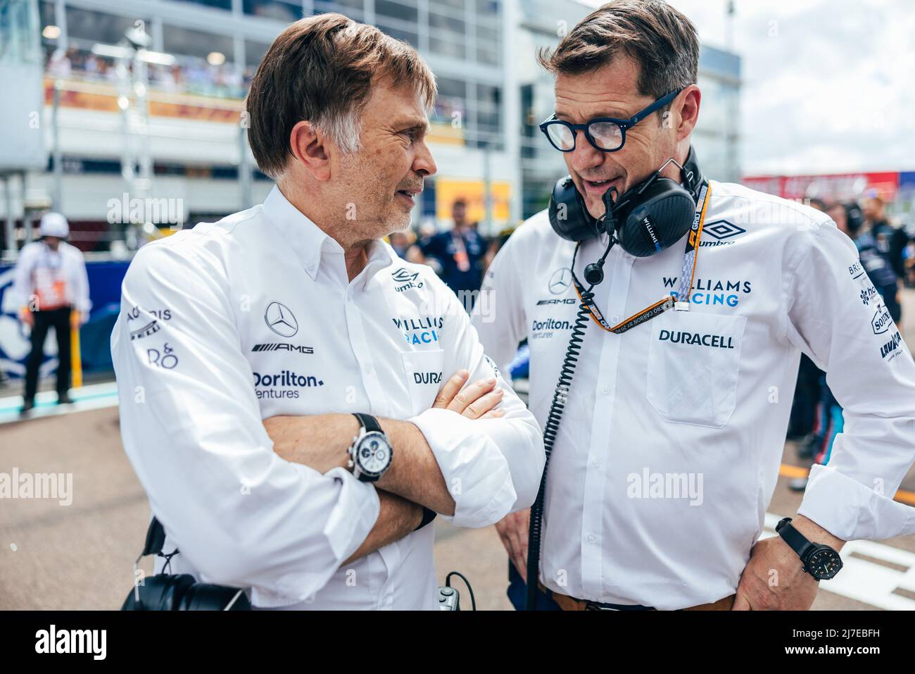 Miami, Florida, 08/05/2022, (L to R): Jost Capito (GER) Williams Racing ...