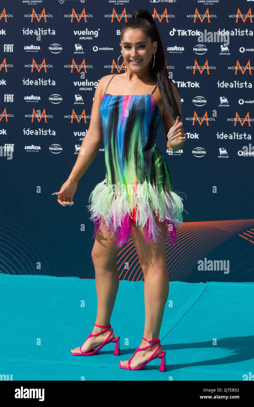 Turin, Italy. 08th May 2022. Irish singer Brooke (Brooke Scullion) on ...