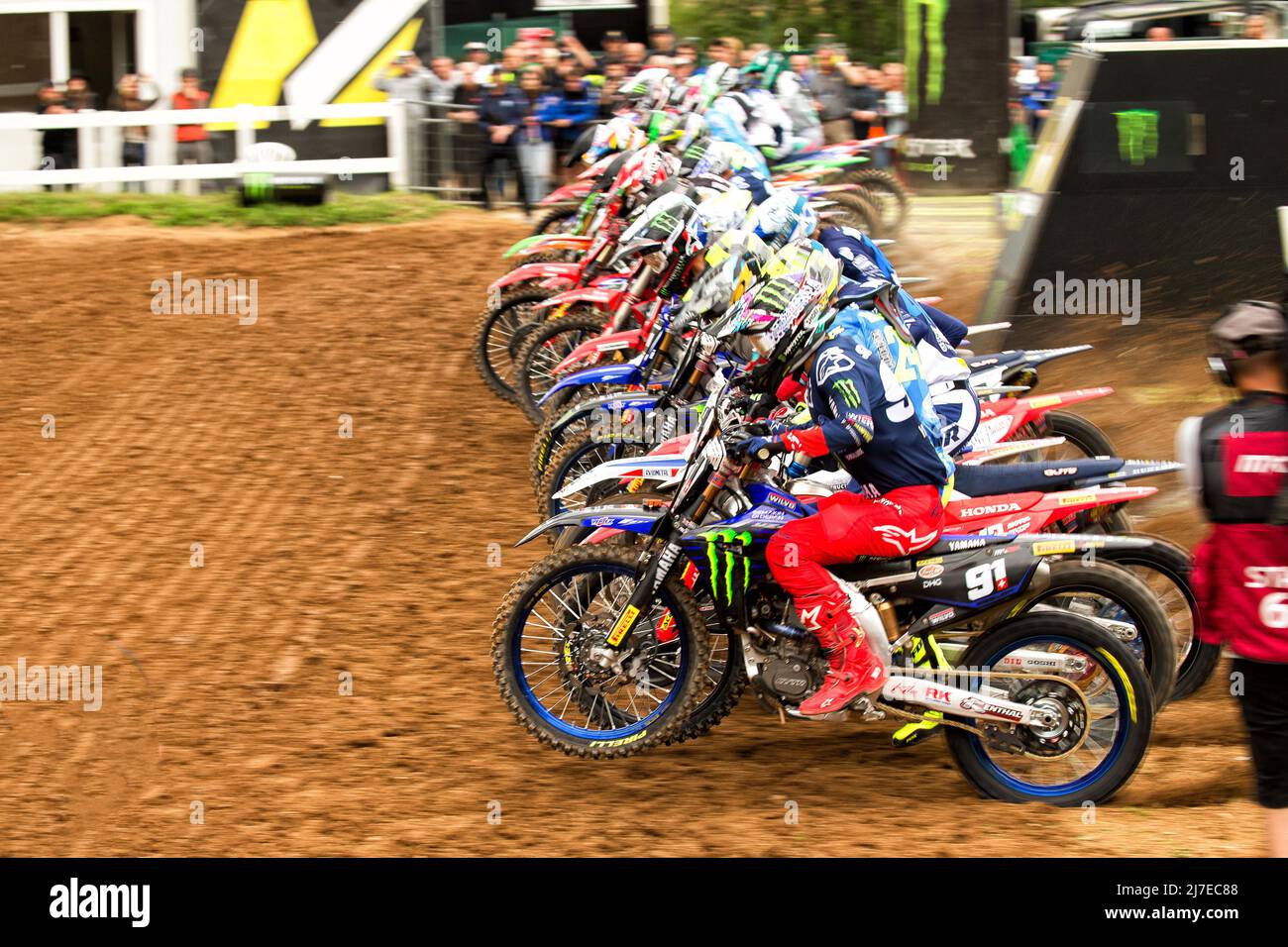 Maggiora Park, Maggiora (NO), Italy, May 08, 2022, Starting MXGP during ...