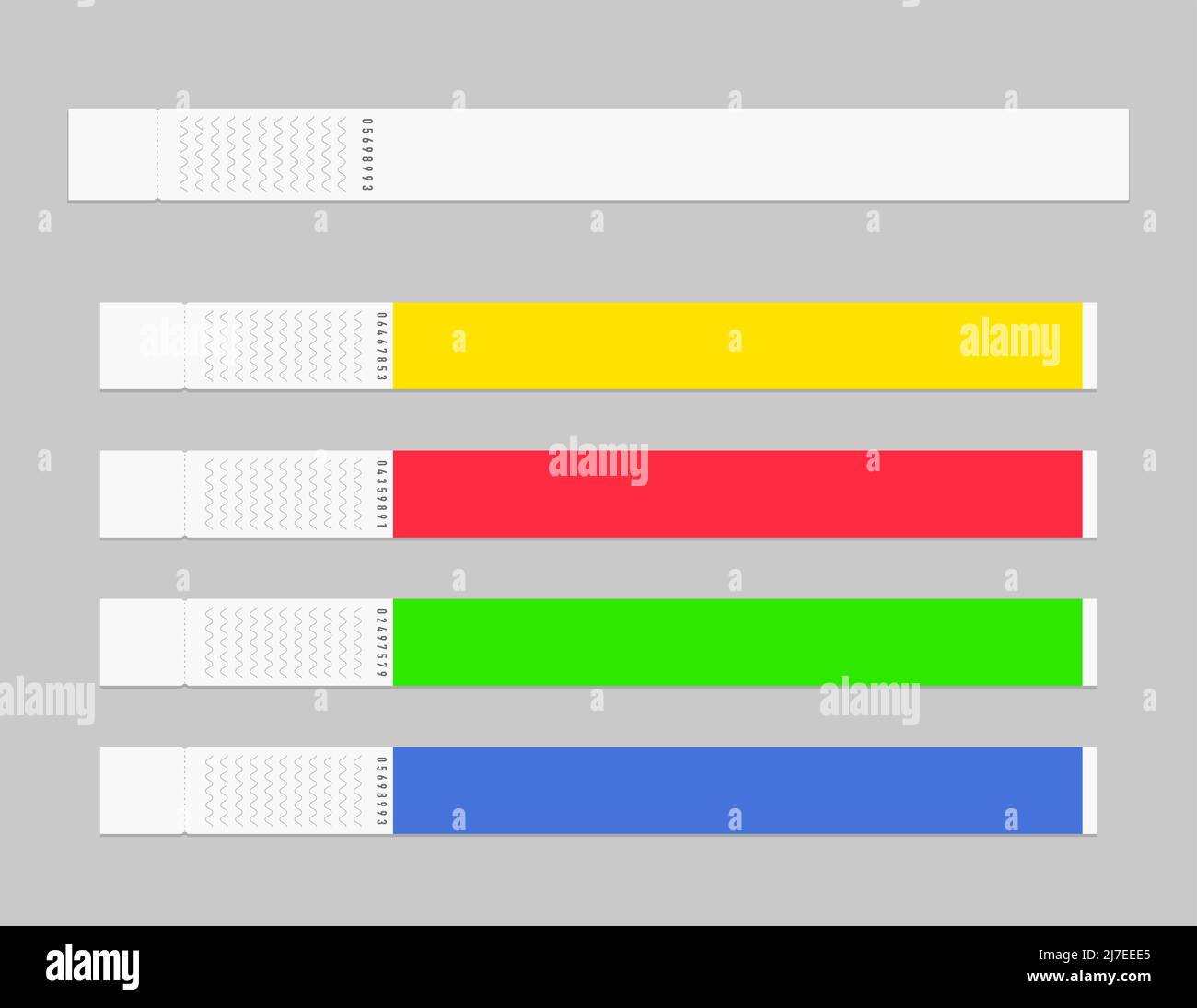 Identification wrist bands Stock Vector Images - Alamy