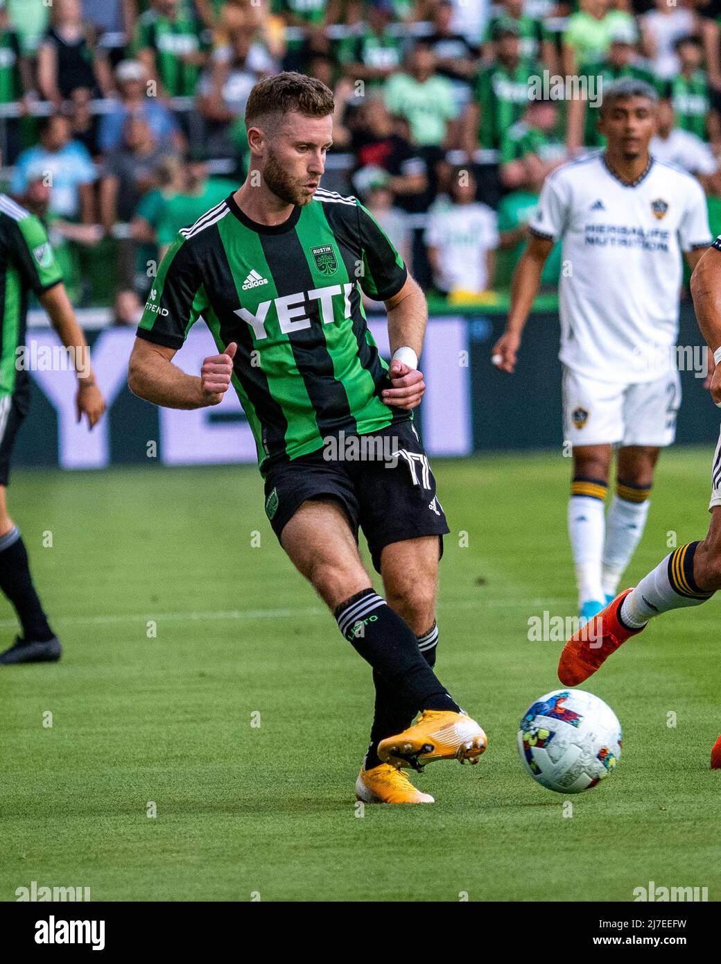 Austin Texas. May 8, 2022. Jon Gallagher #17 of Austin FC in action vs ...