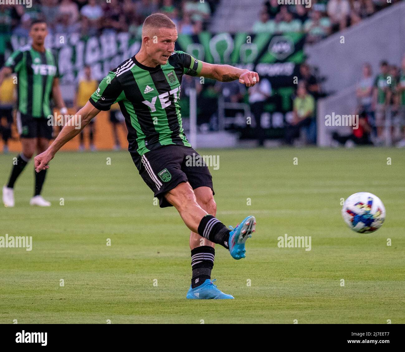 Austin Texas. May 8, 2022. Alexander Ring #8 of Austin FC in action vs ...