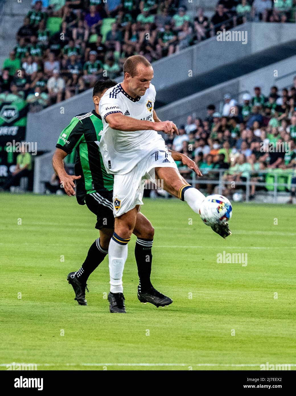 Austin Texas. May 8, 2022. Chase Gasper #77 of the L.A. Galaxy in ...