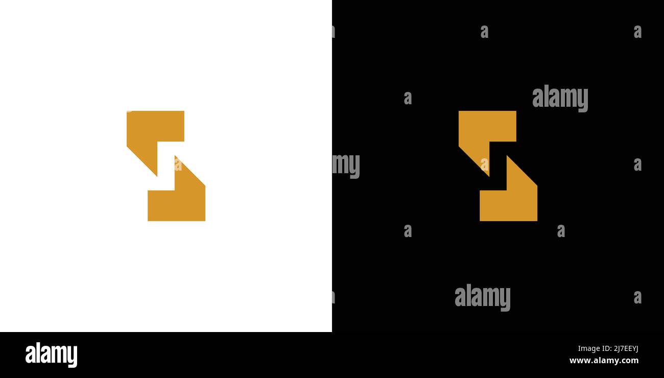 modern and unique letter S initials logo design 1 Stock Vector Image ...