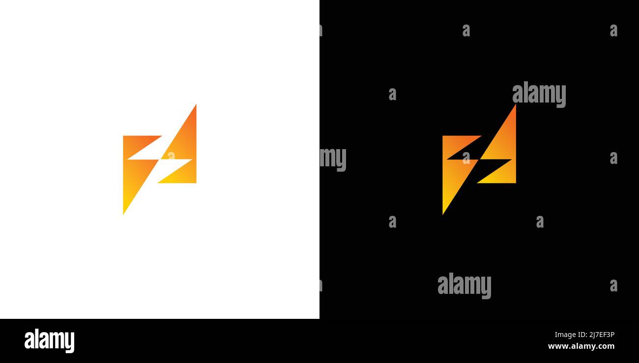 Modern and unique voltage logo design Stock Vector Image & Art - Alamy