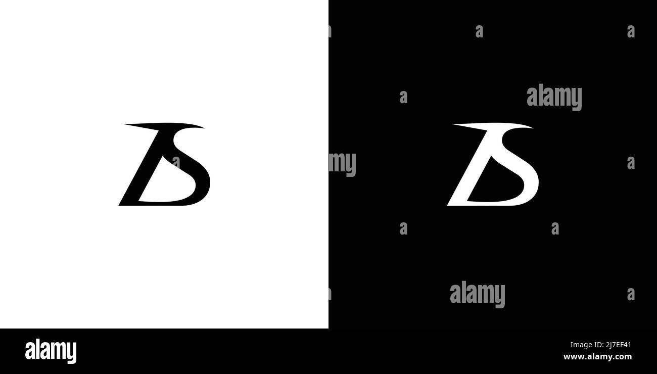 Simple and modern letter ZS initials logo design Stock Vector Image ...