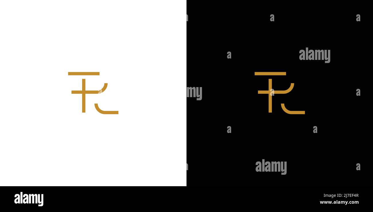 Modern and unique TR letter initials logo design Stock Vector Image ...