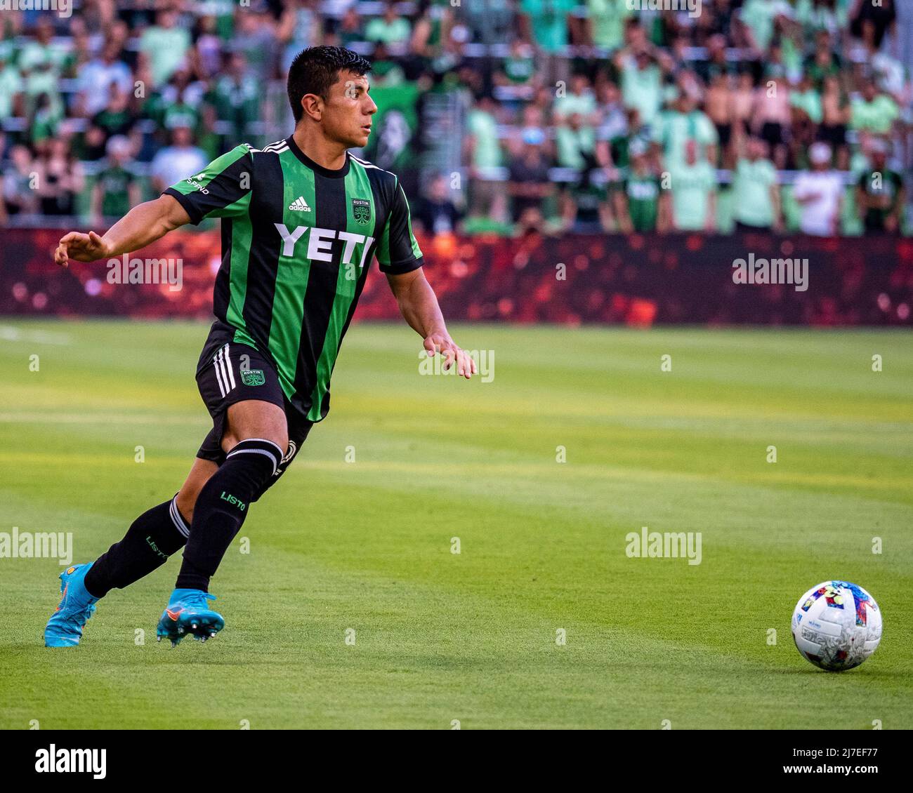 May 8, 2022. Nick Lima #24 of Austin FC in action vs the L.A. Galaxy at ...