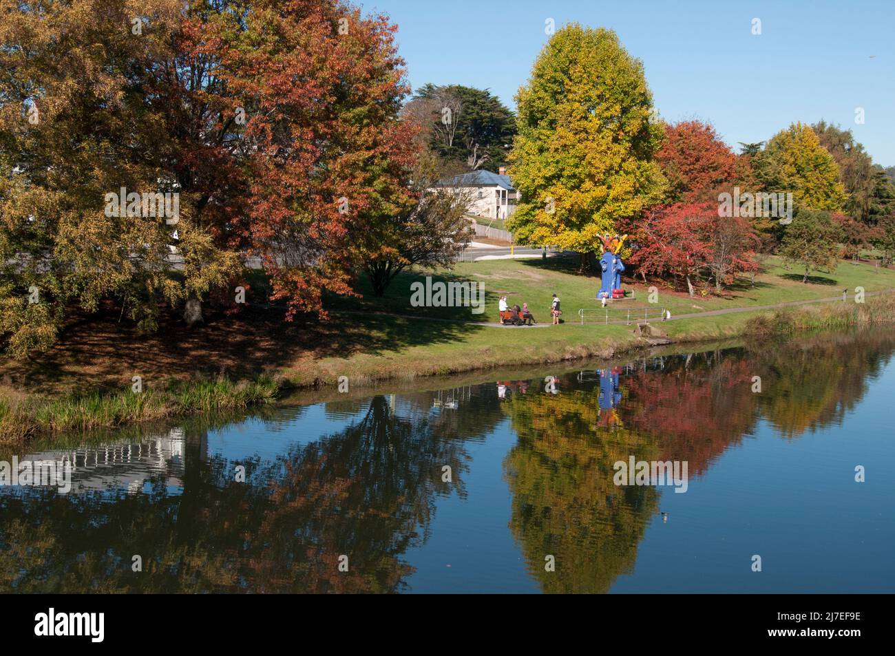 Meander River at Deloraine in the Meander Valley district of ...