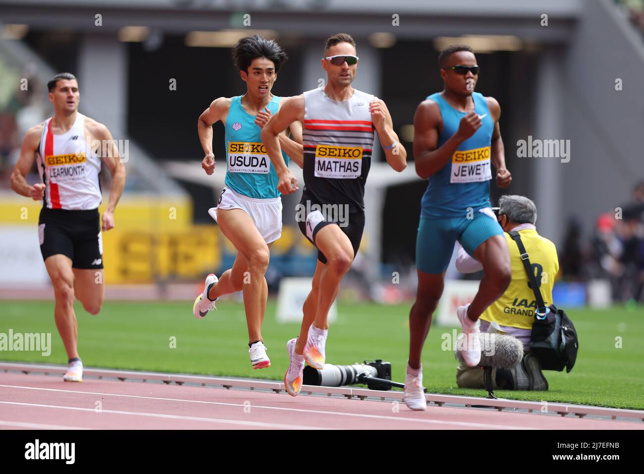 (L-R) Guy Learmonth (GBR), Kentaro Usuda, Mathas Brad (NZL), Isaiah ...