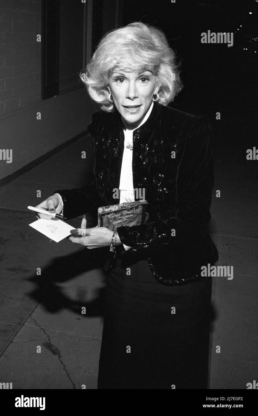 Joan Rivers Circa 1980's Credit: Ralph Dominguez/MediaPunch Stock Photo ...