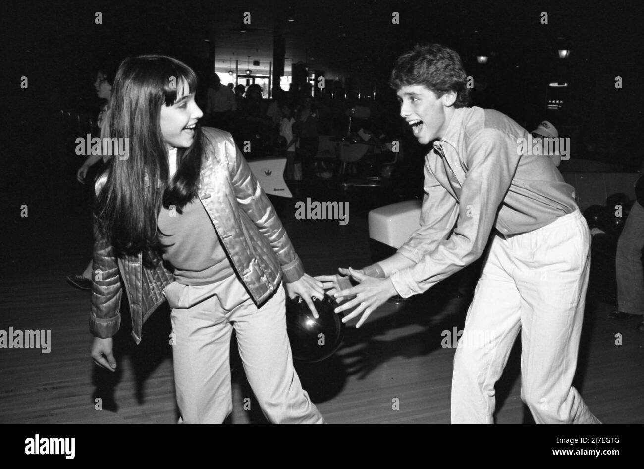 Danielle Brisebois and Rad Daly Circa 1980's Credit: Ralph Dominguez ...