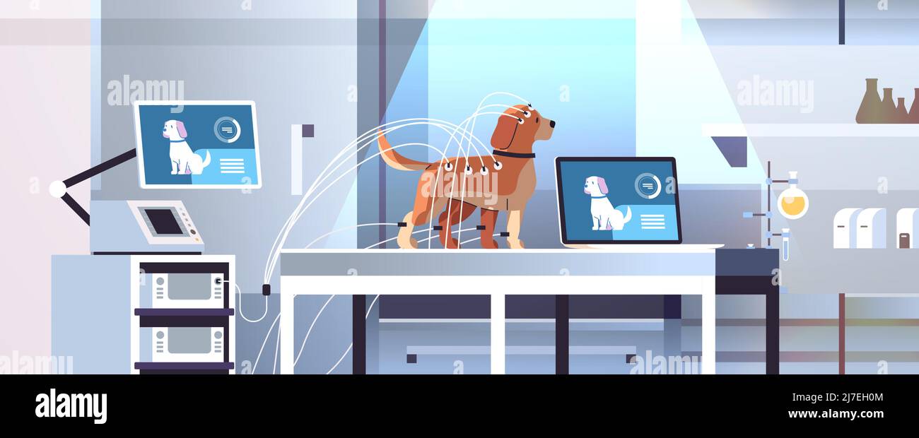 Science laboratory dog Stock Vector Images - Alamy
