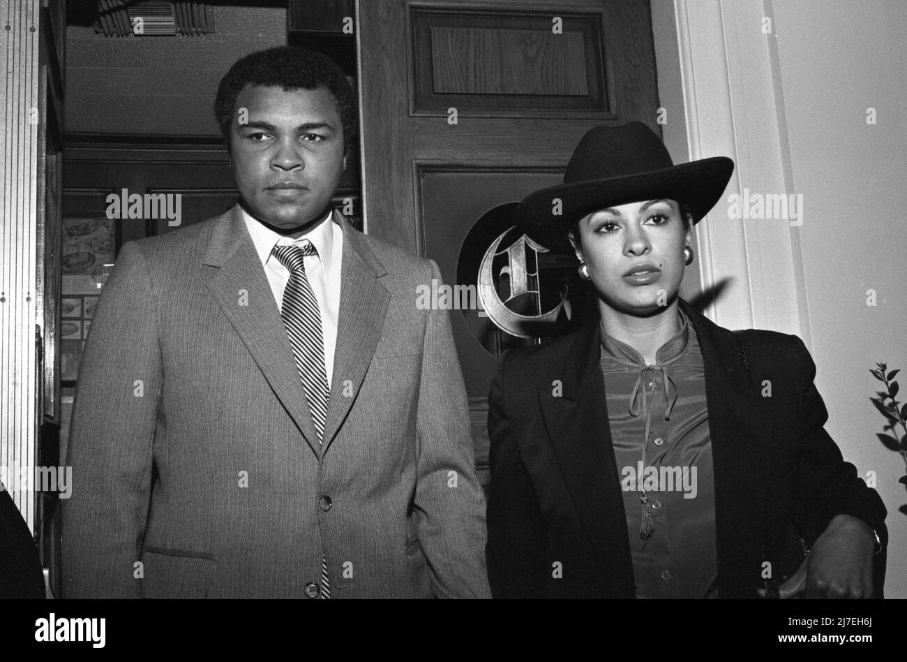 Muhammad Ali and wife Veronica Circa 1980's Credit: Ralph Dominguez ...
