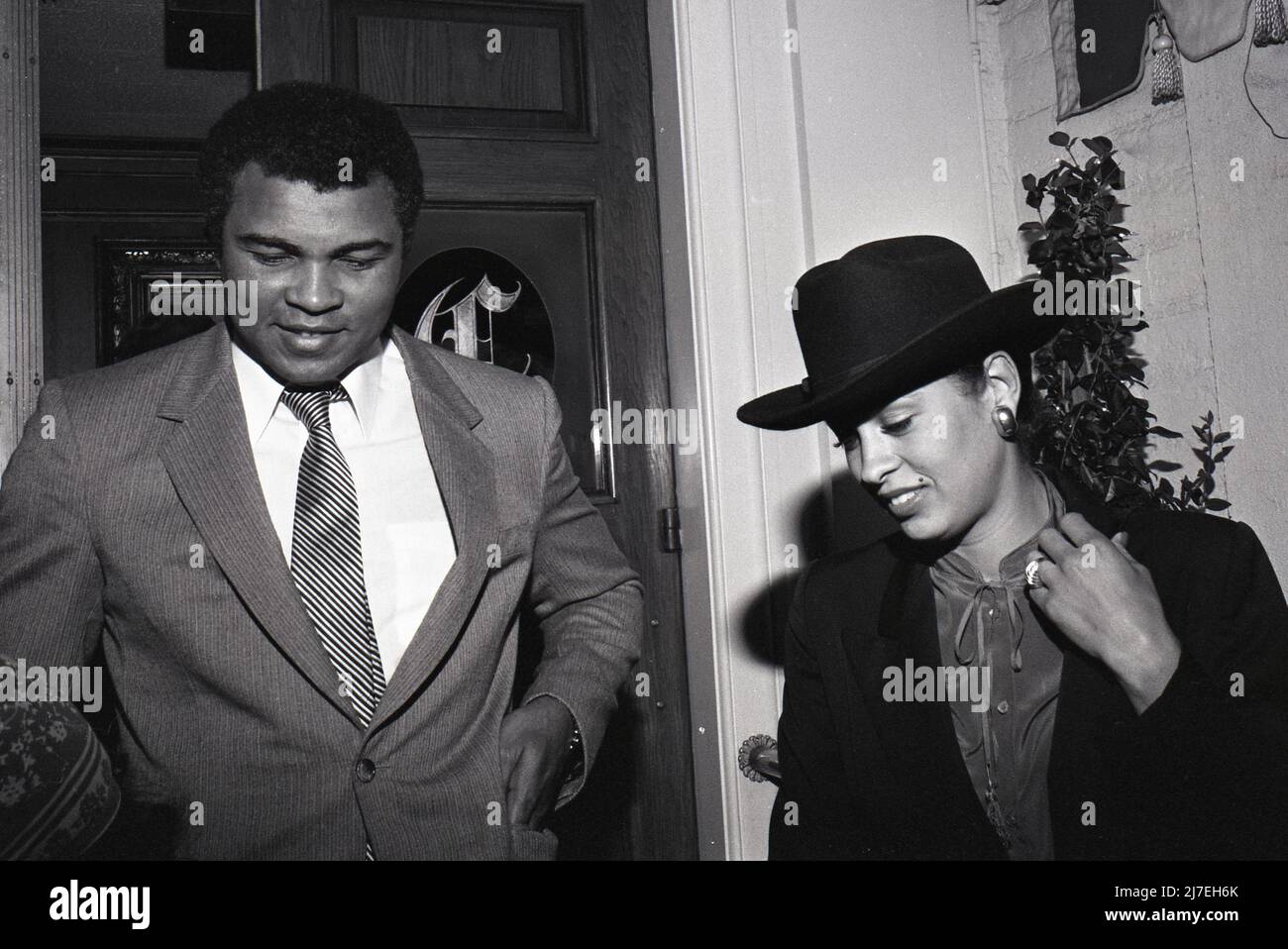 Muhammad Ali and wife Veronica Circa 1980's Credit: Ralph Dominguez ...